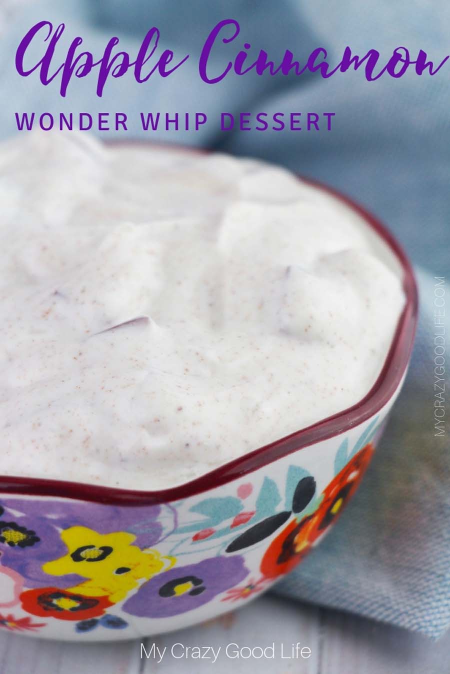 Apple Cinnamon Wonder Whip Recipe : My Crazy Good Life