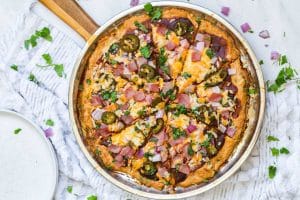 Keto BBQ Chicken Meatza : My Crazy Good Life