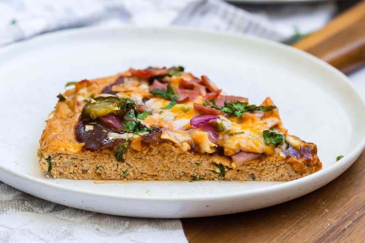 Keto BBQ Chicken Meatza : My Crazy Good Life