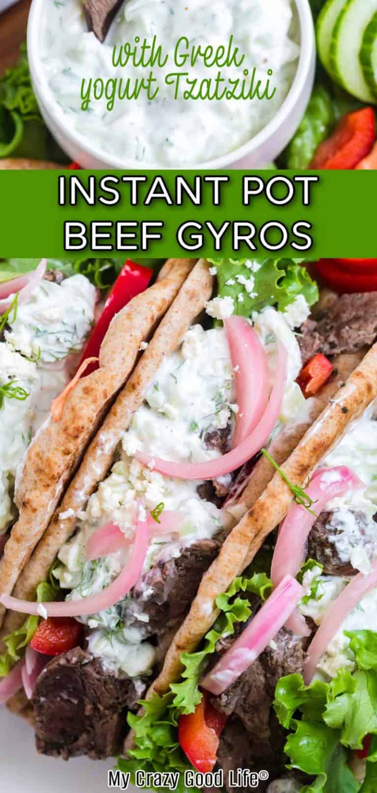 Instant Pot Beef Gyros : | My Crazy Good Life