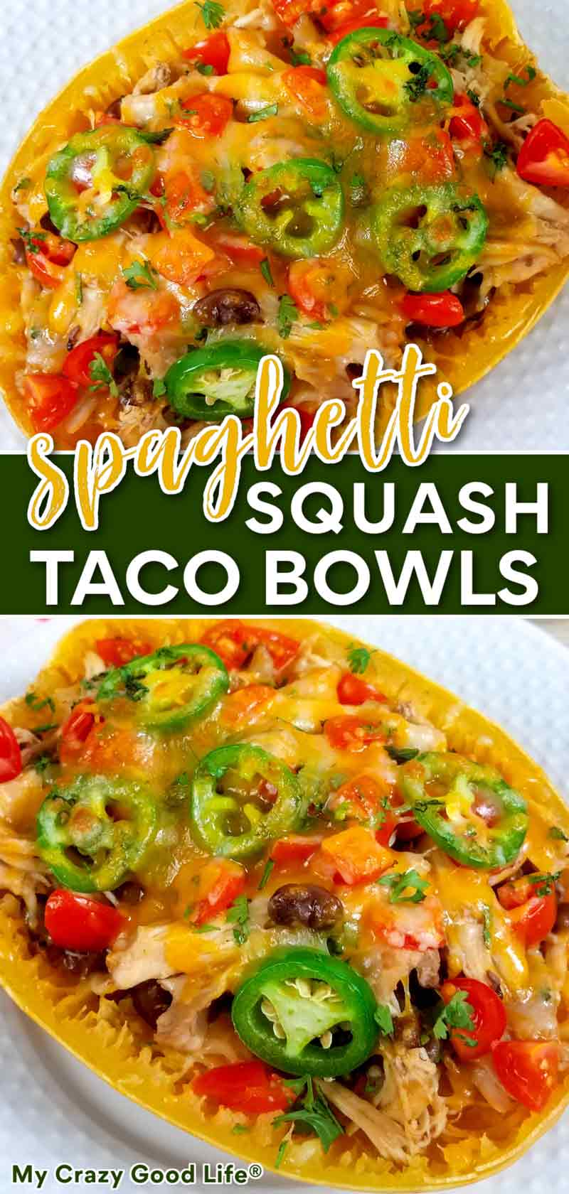 Spaghetti Squash Taco Bowls : My Crazy Good Life